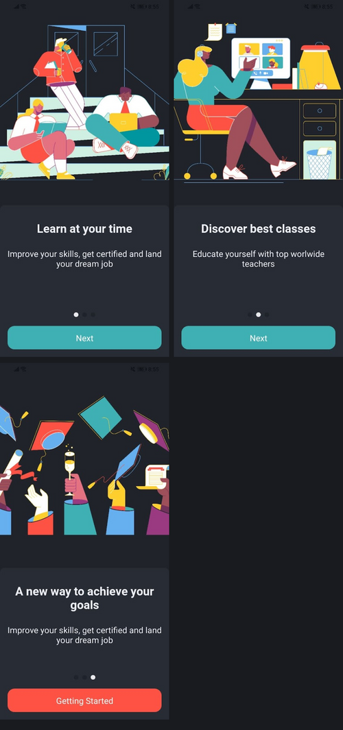 Walkthrough with react native